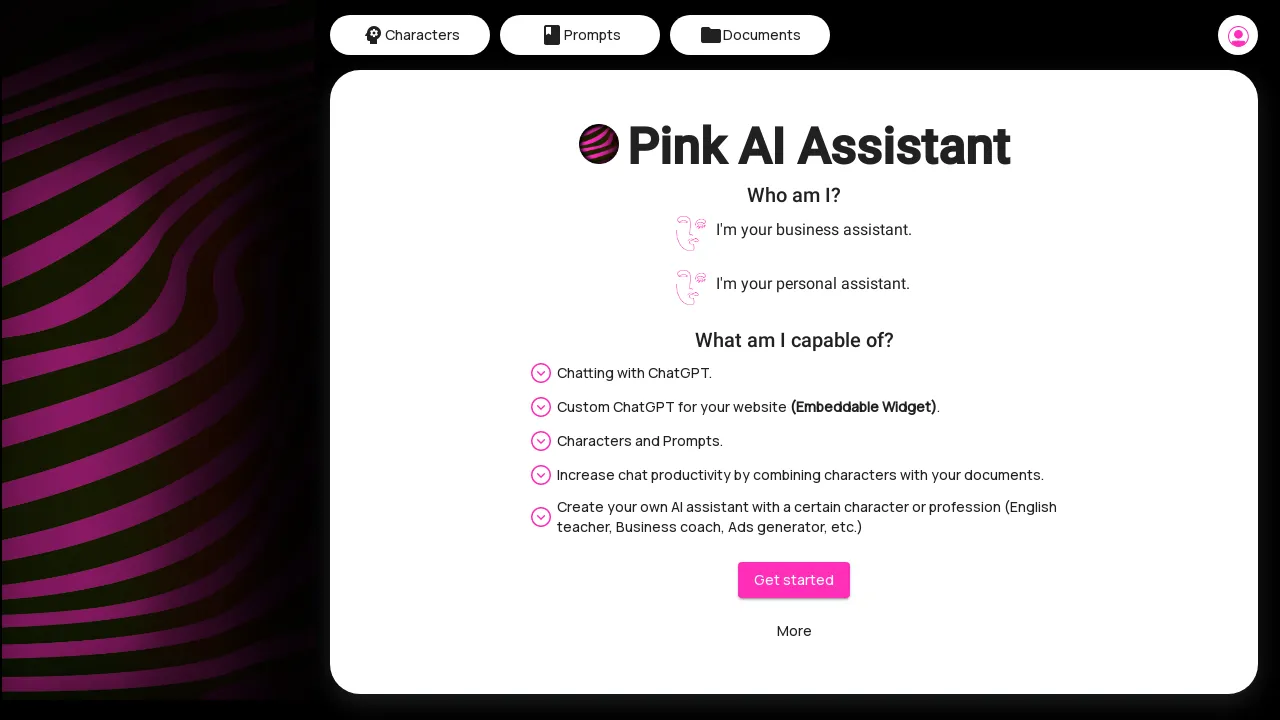 Pink AI Assistant - BestofAI